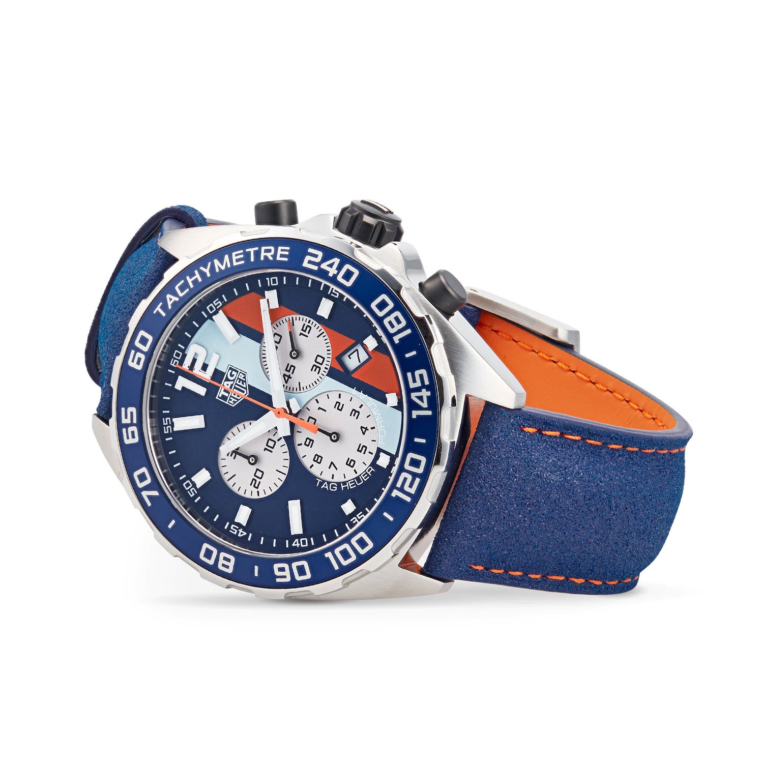 Formula 1 Gulf Quartz Chronograph Special Edition 43mm Mens Watch ...